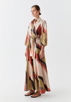 Freya Shirt Dress Print – Morrison