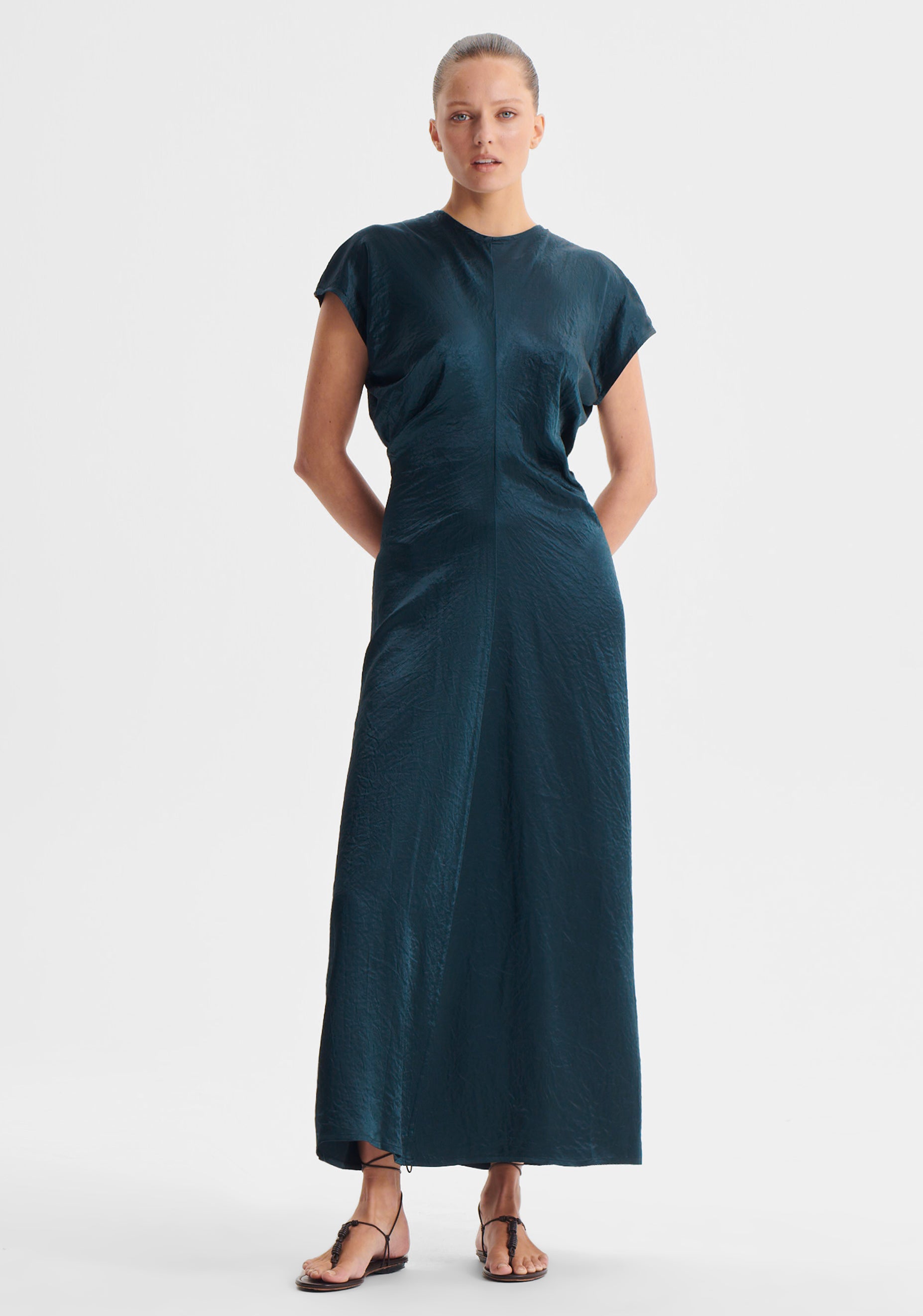 Caroline Dress Petrol – Morrison
