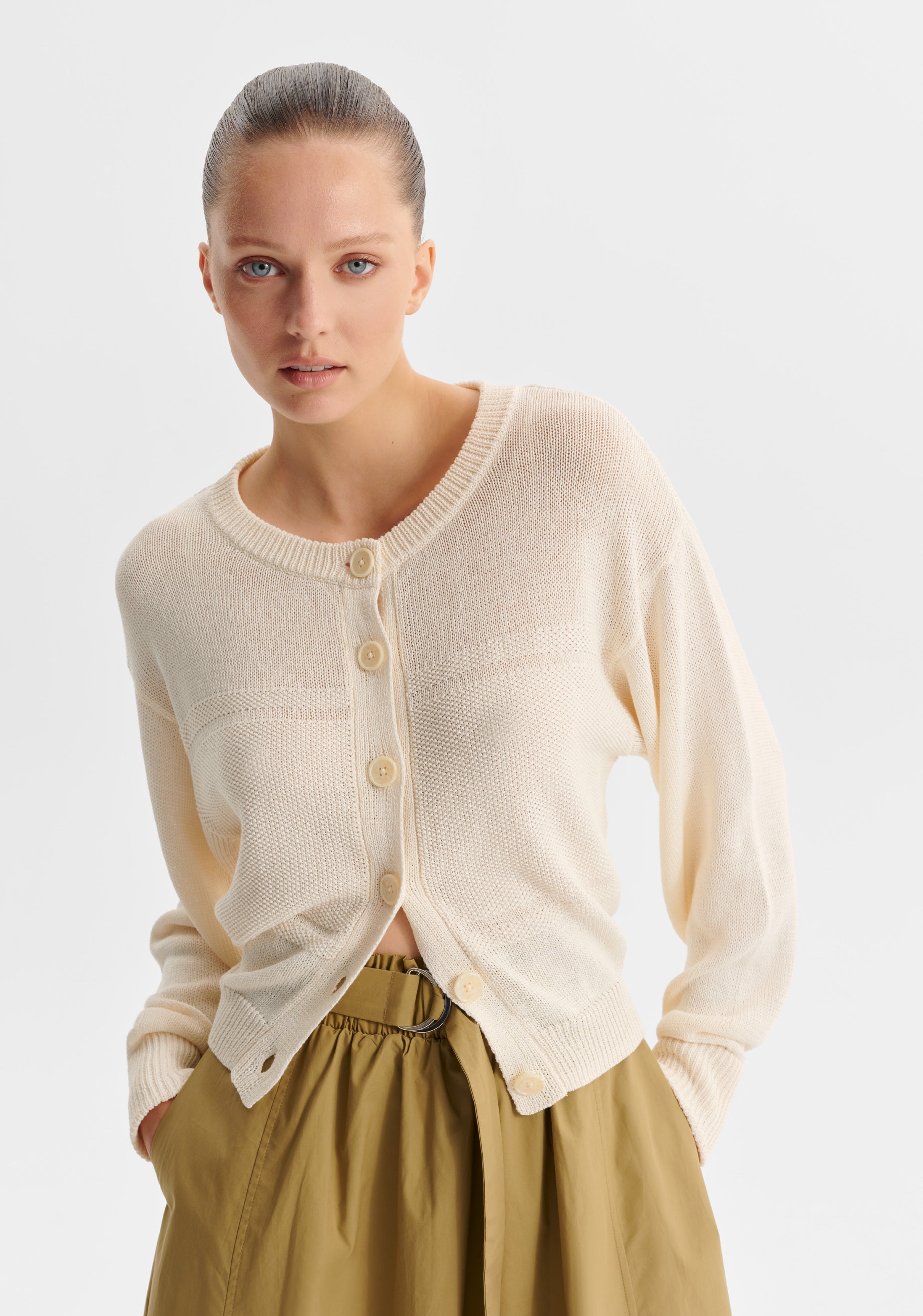 Marli Knit Cardigan_Milk – Morrison